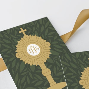 Catholic Priest Card, Monstrance Card, Adoration Card, Catholic Priest ...