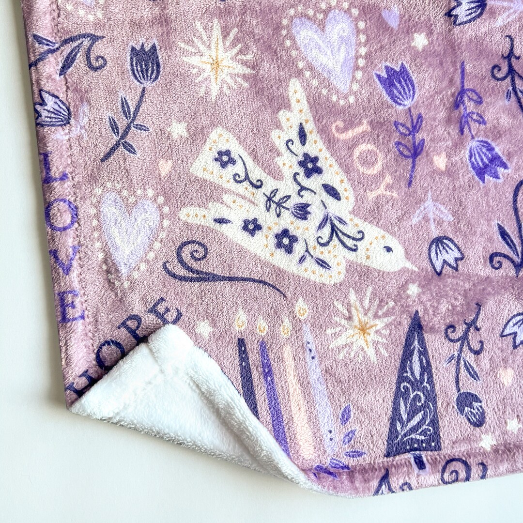 Advent Blanket, Advent Home Decor, Catholic Blanket, Christian Advent ...