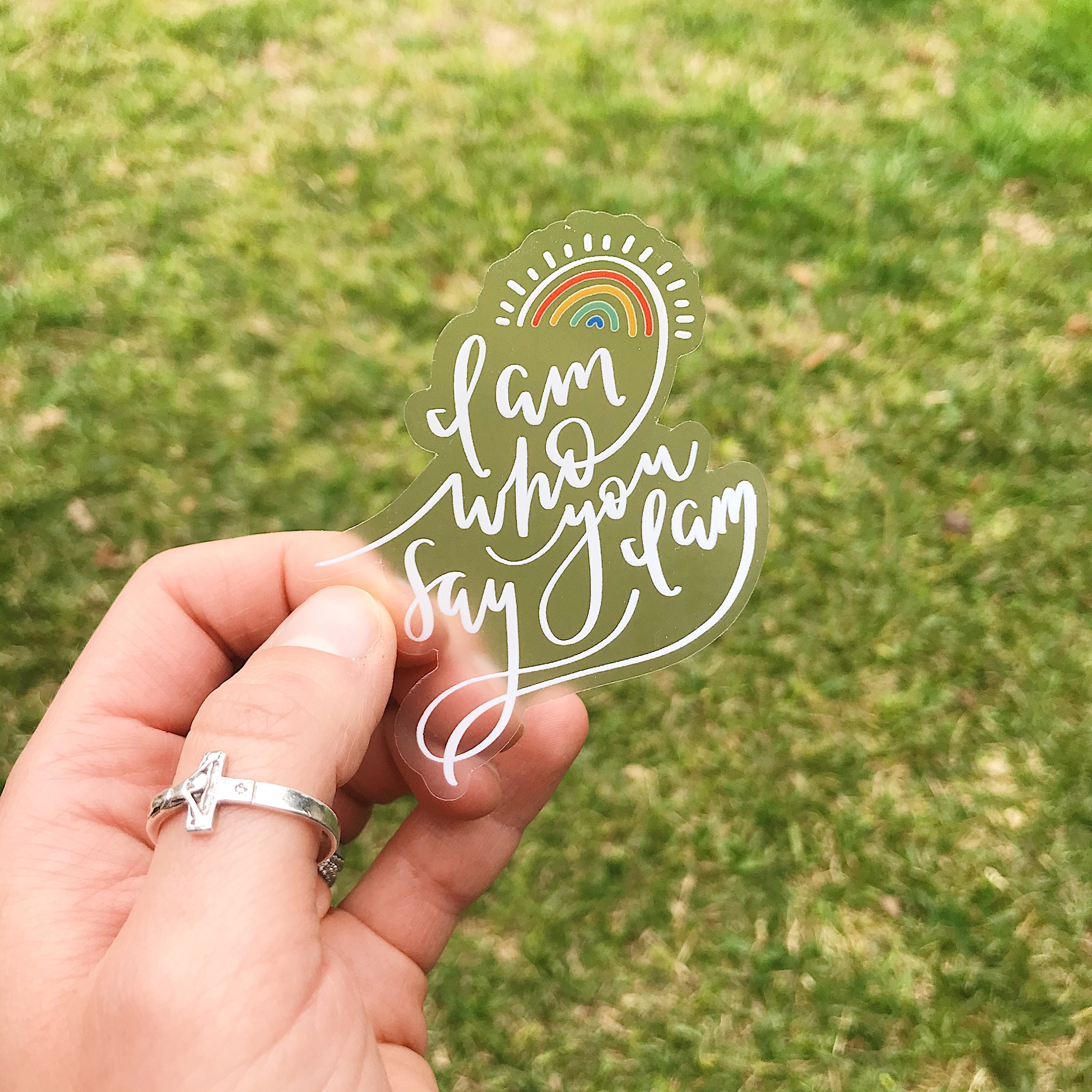 I Am Who You Say I Am Clear Sticker Christian Vinyl Sticker - Etsy