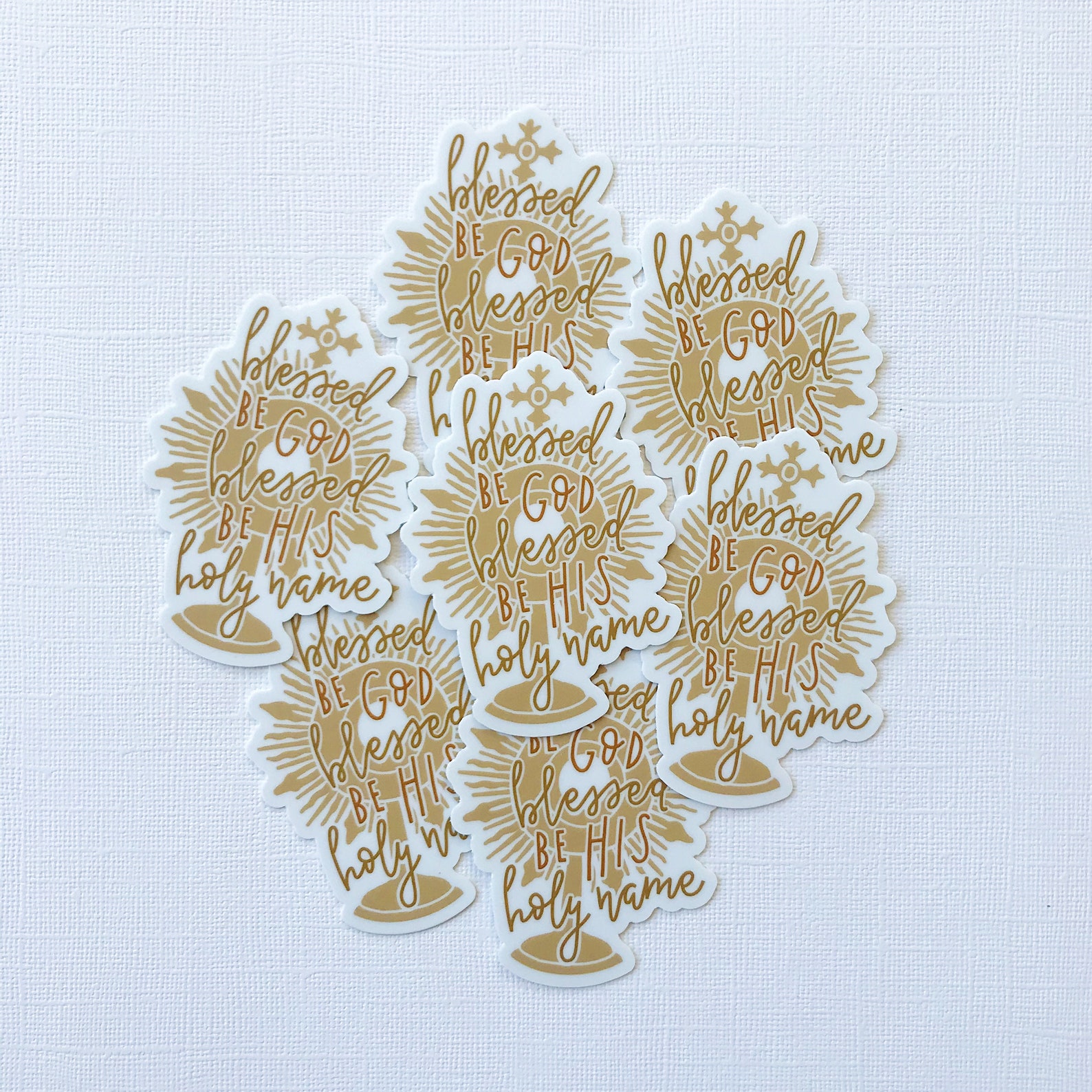 Blessed Be God Sticker Divine Praises Decal Adoration - Etsy