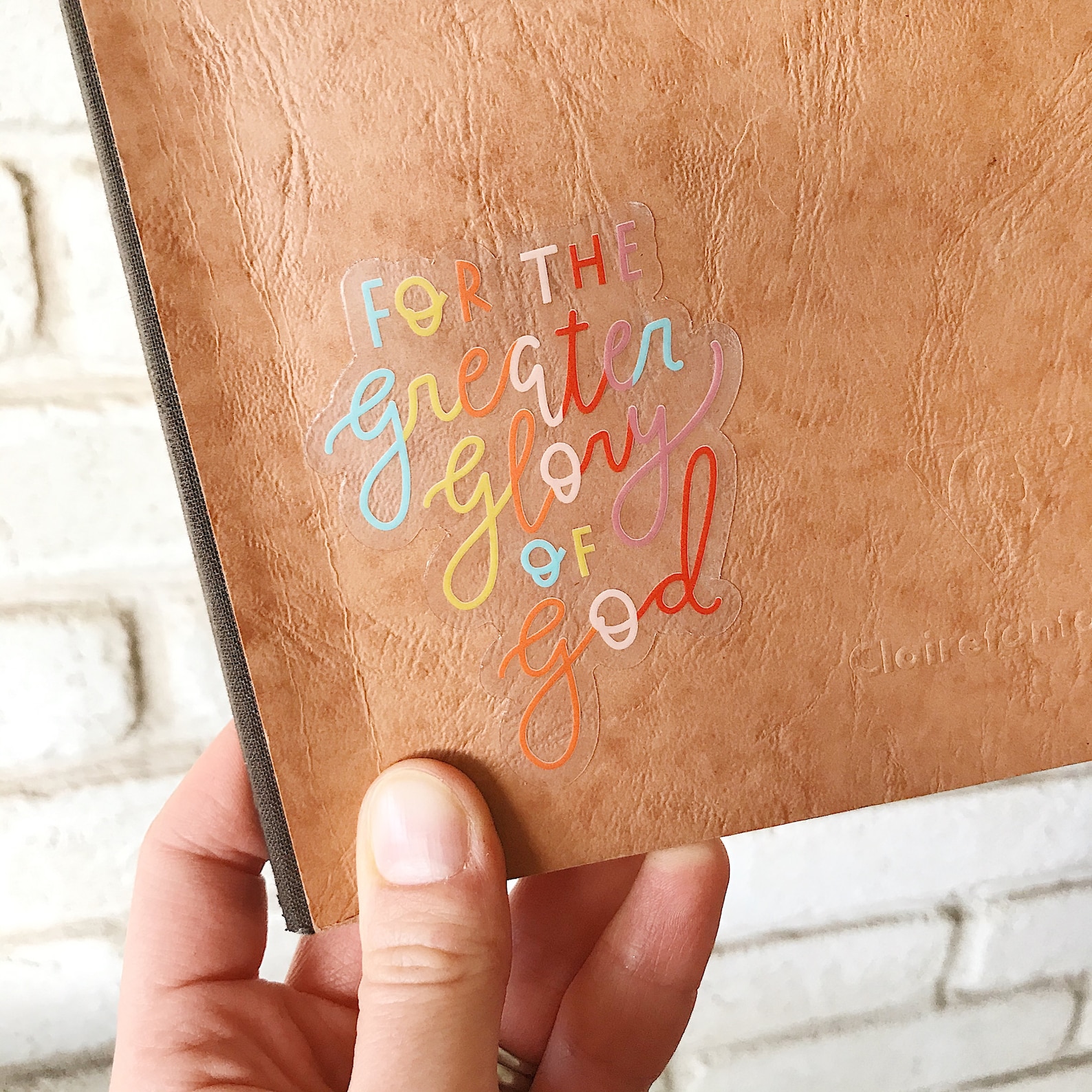 For the Greater Glory of God Clear Sticker AMDG Sticker - Etsy