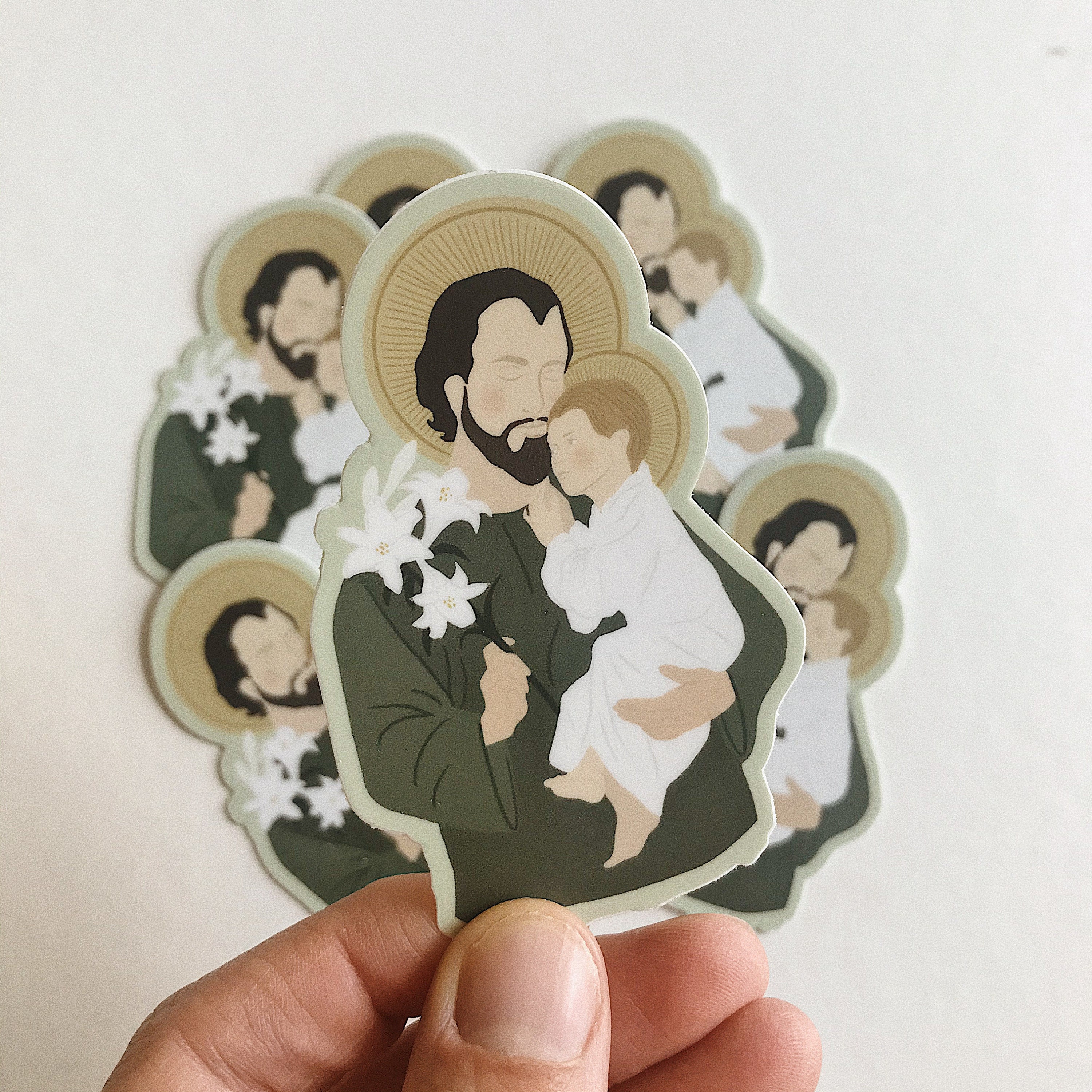 St. Joseph Sticker, Saint Joseph Decal, Saint Sticker, Catholic Sticker ...