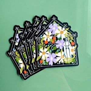 Marian Sticker, Mary Garden Sticker, Mary Decal, Mary Sticker, Marian ...