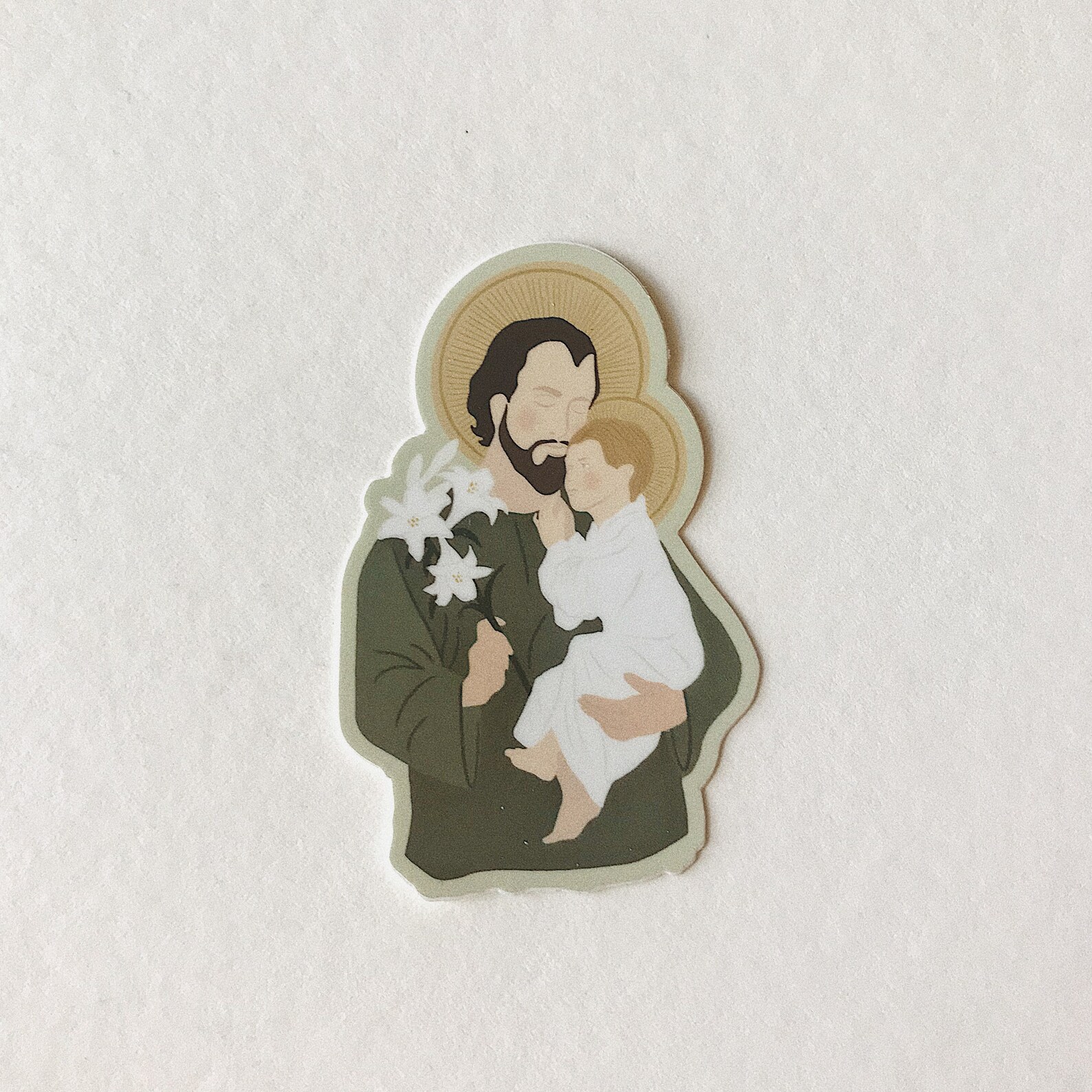 St. Joseph Sticker, Saint Joseph Decal, Saint Sticker, Catholic Sticker ...