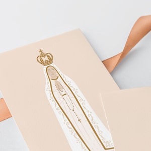 Our Lady of Fatima Card, Fatima Card, Our Lady of Fatima Gift, Fatima ...