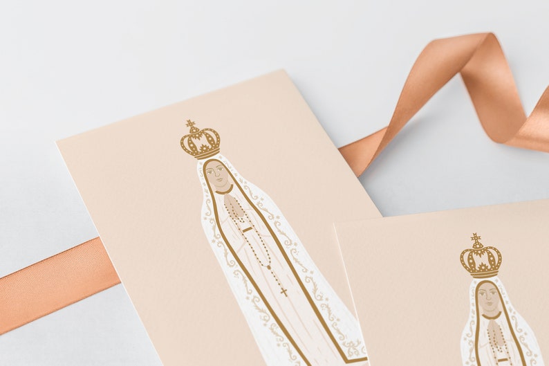 Our Lady of Fatima Card Fatima Card Our Lady of Fatima Gift - Etsy