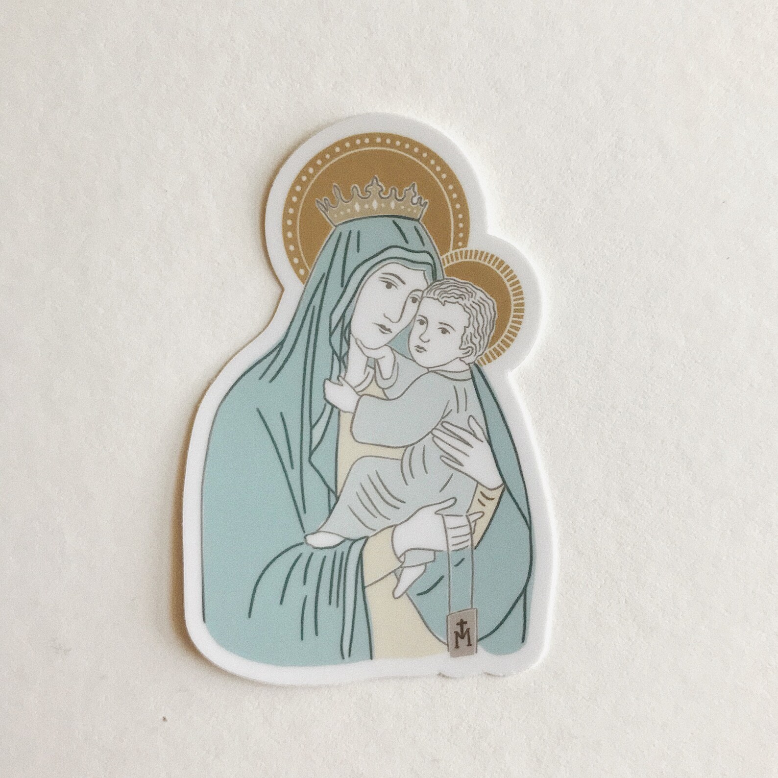 Our Lady of Mt. Carmel Sticker, Mary Sticker, Blessed Mother Sticker ...