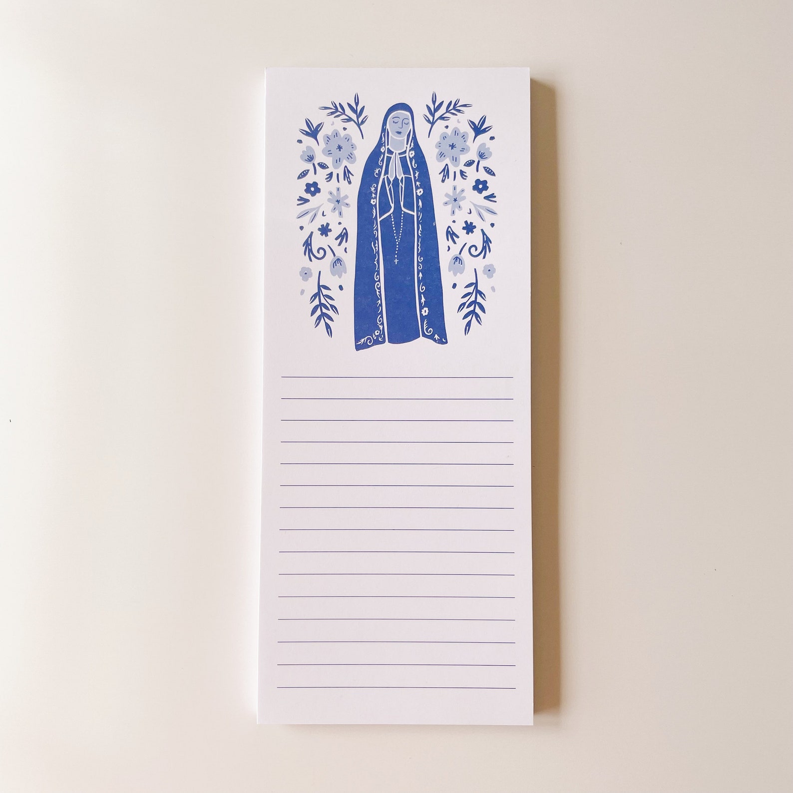 Marian Notepad Marian Stationery Catholic Notepad Catholic - Etsy