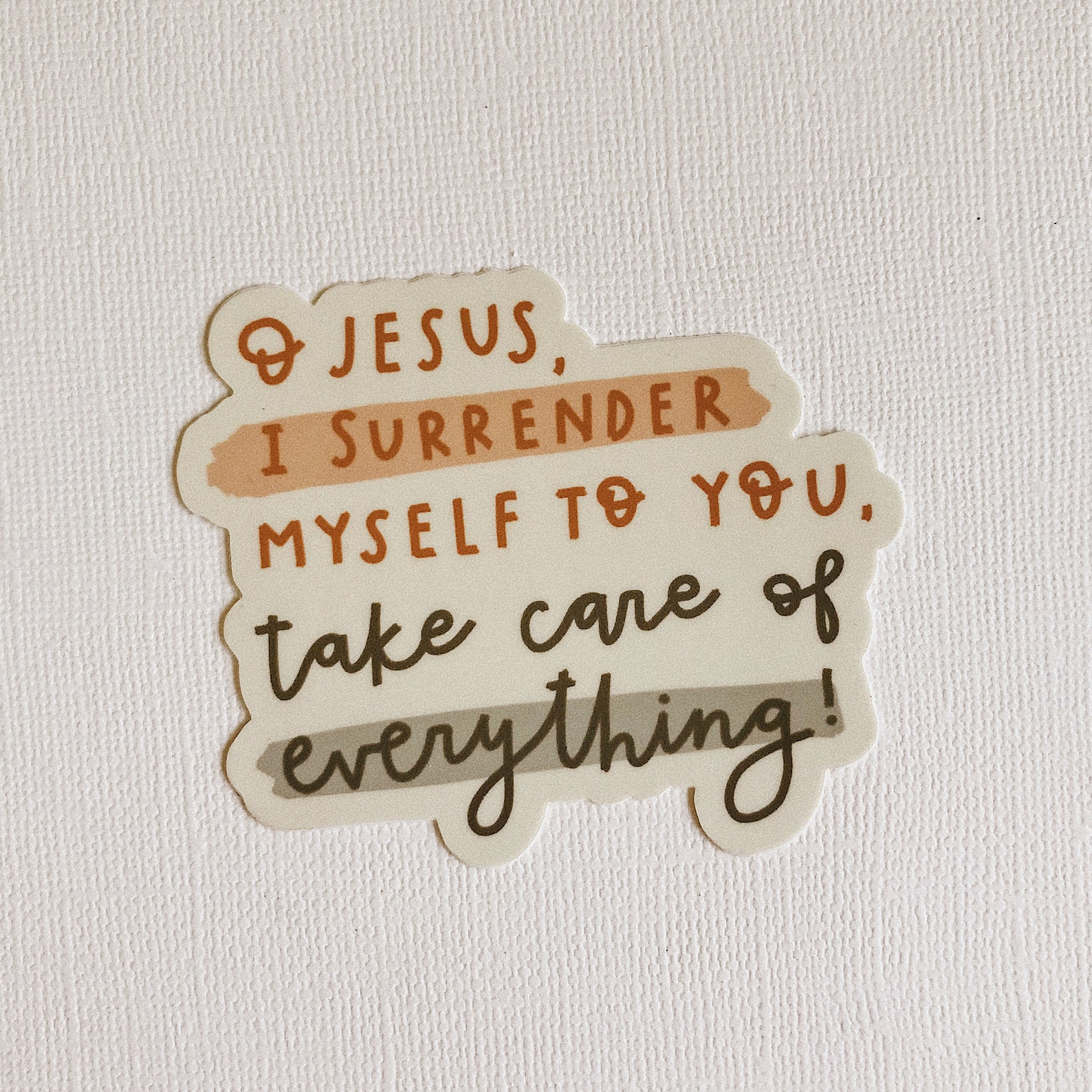 Jesus I Surrender Sticker Jesus Sticker Christian Sticker - Etsy