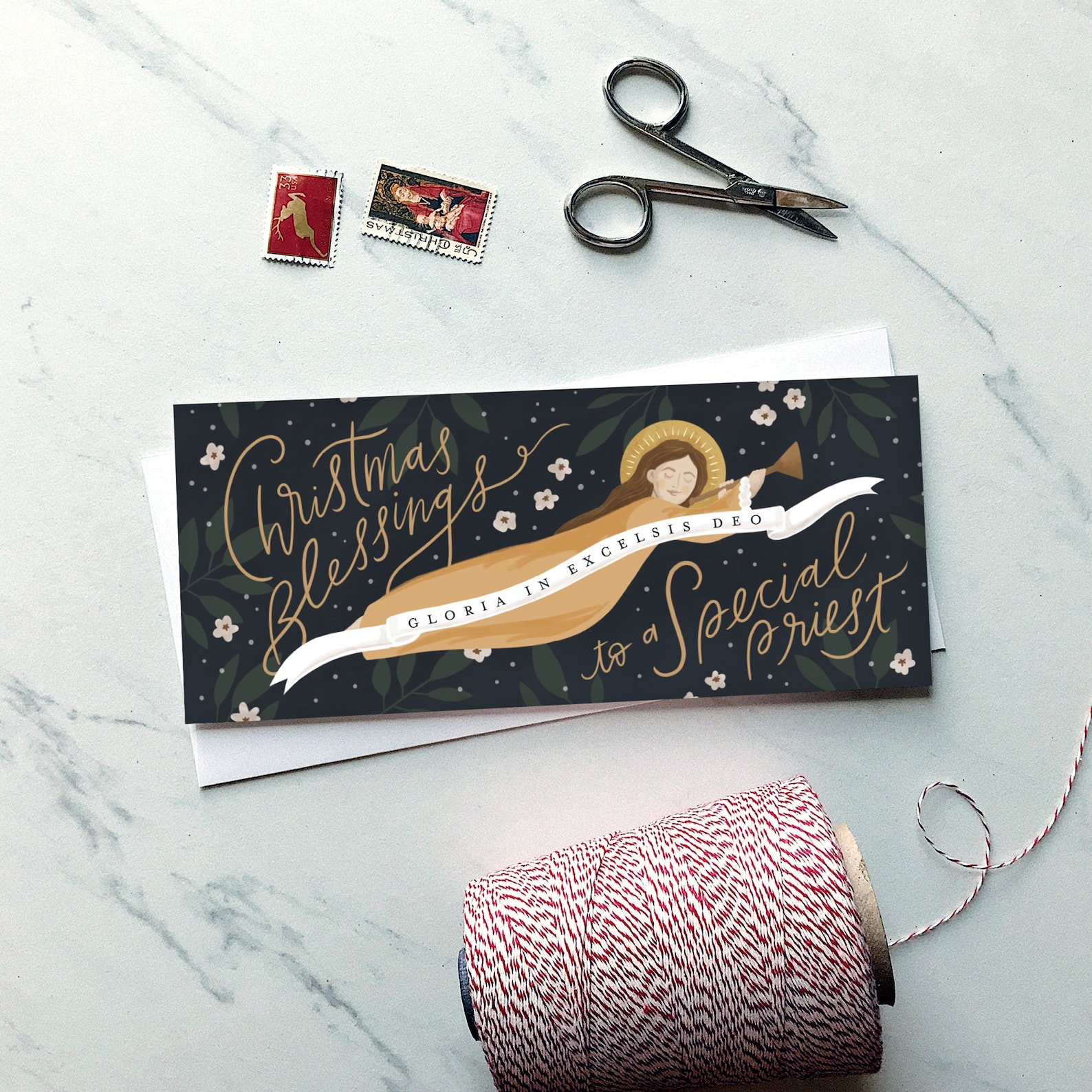 Priest Christmas Card, Catholic Christmas Card, Pastor Christmas Card ...