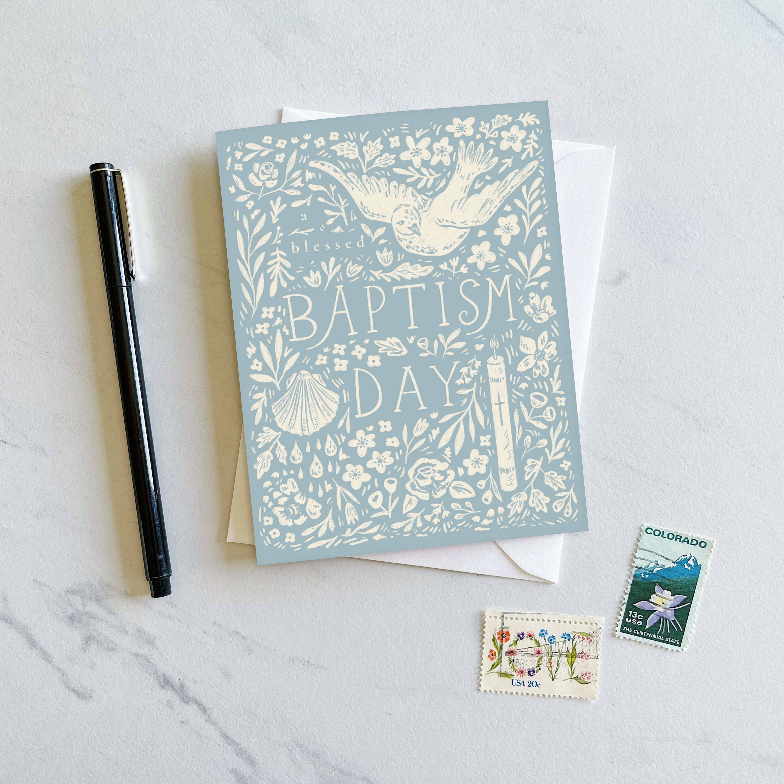Baptism Greeting Card, Catholic Baptism Card, Catholic Baptism, Baptism ...