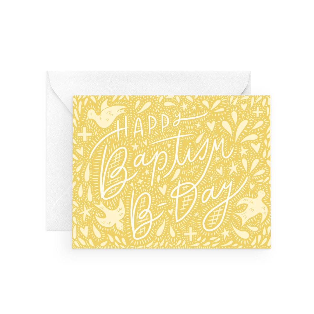 Baptism Anniversary Card, Baptism Birthday Card, Godchild Card, Baptism ...