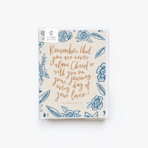 Encouragement Card, JPII Quote Card, Never Alone in Christ, Catholic ...