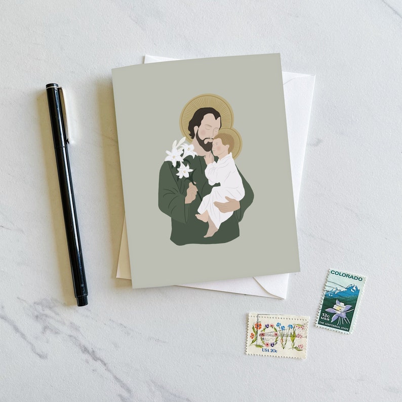 St. Joseph Card, Saint Joseph Card, St. Joseph Gift, Year of St. Joseph ...