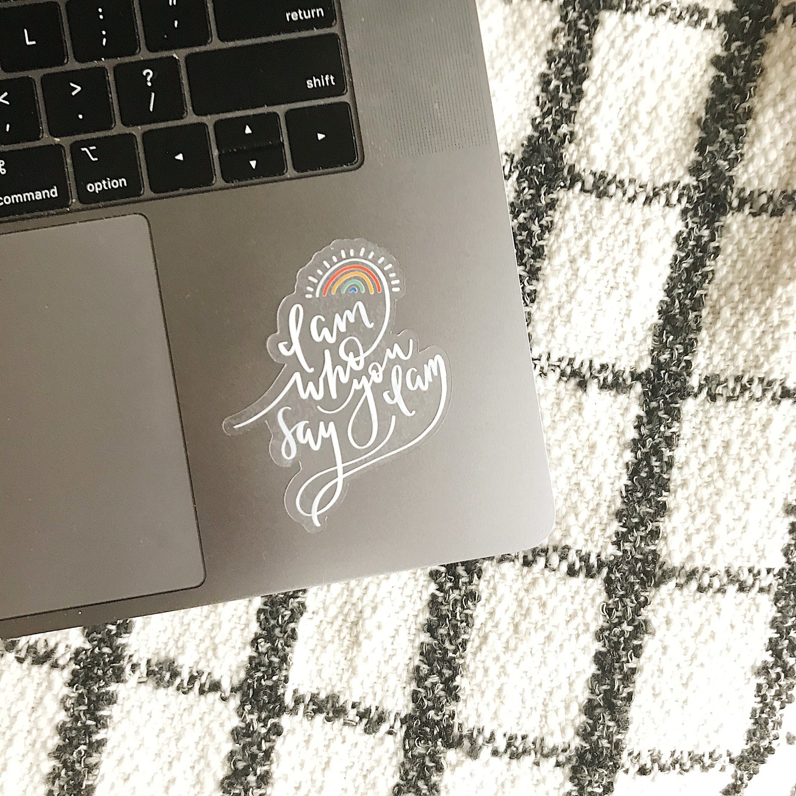 I Am Who You Say I Am Clear Sticker Christian Vinyl Sticker - Etsy