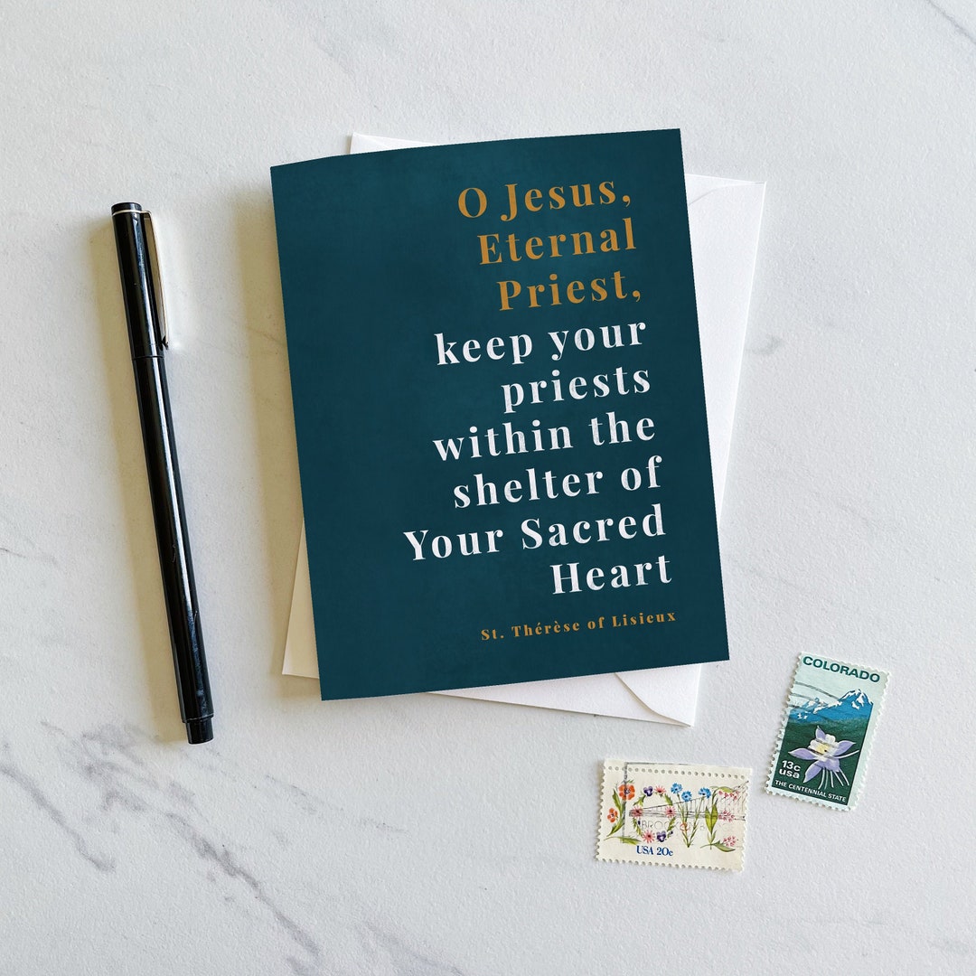 Catholic Priest Card, Catholic Priest Birthday Card, Ordination Card ...