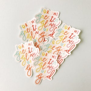 For the Greater Glory of God Clear Sticker, AMDG Sticker, Catholic ...