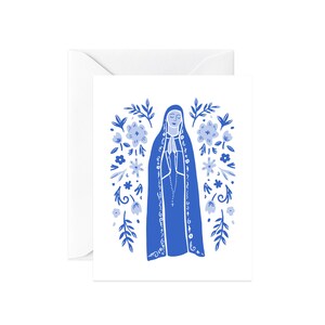 Marian Notecard, Blessed Mother Card, Marian Gift, Virgin Mary Card ...
