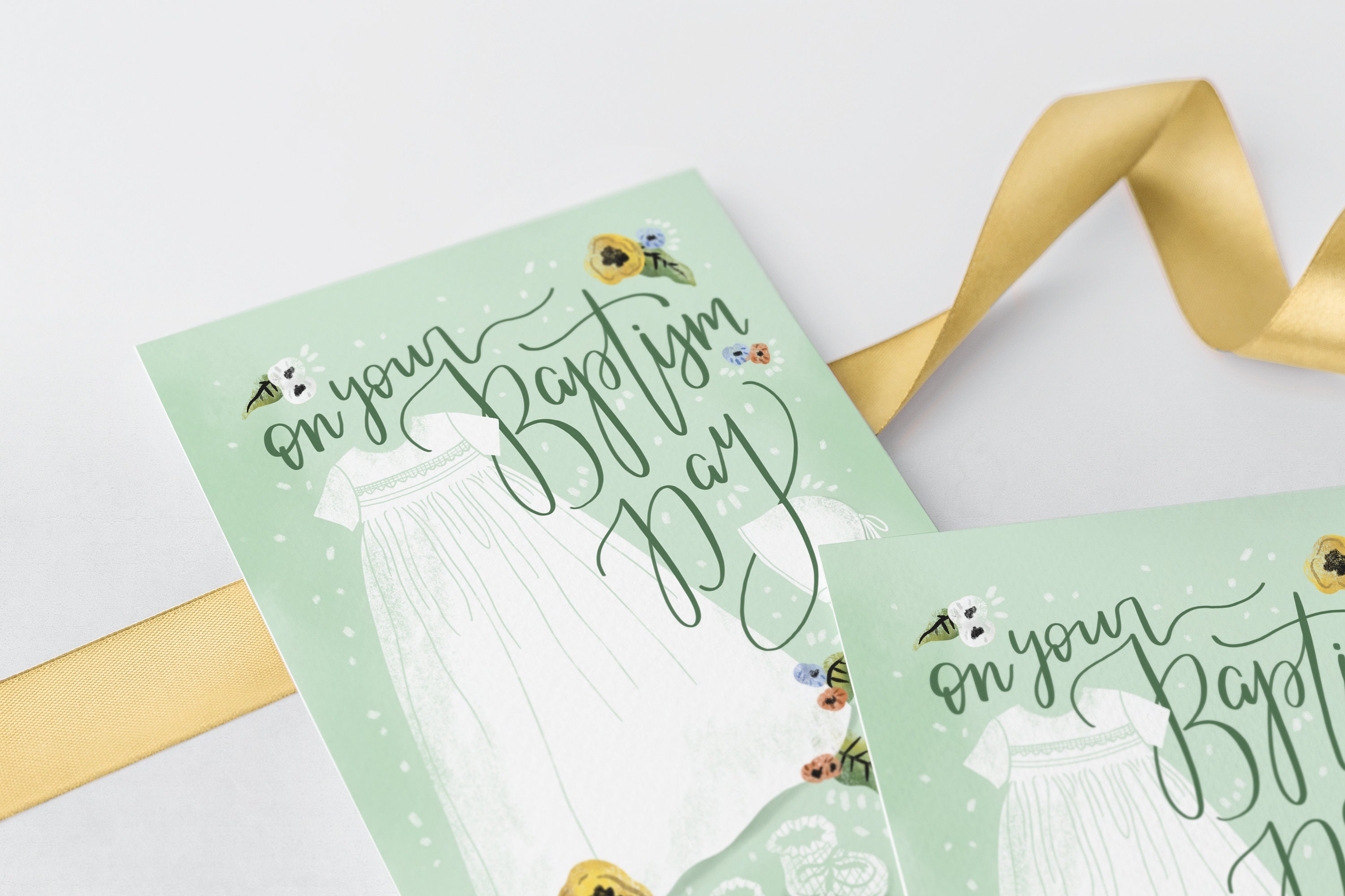 Baptism Greeting Card Catholic Baptism Gift Baptism Card - Etsy