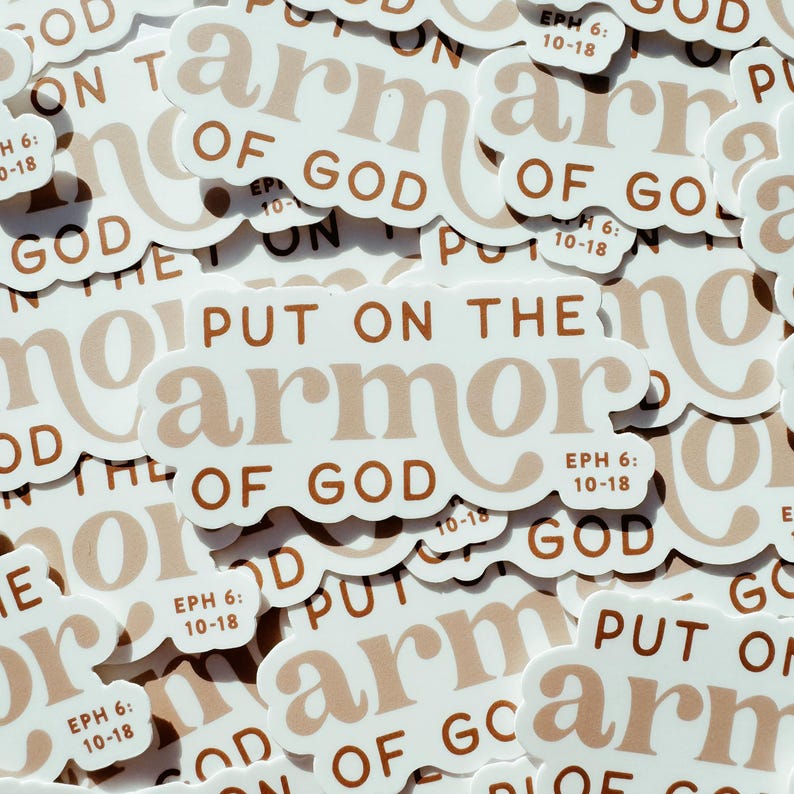 Armor of God Sticker, Christian Stickers, Ephesians 6 Sticker ...