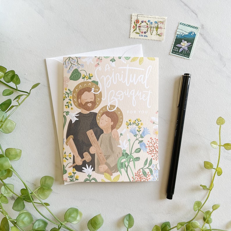 Spiritual Bouquet Card, St. Joseph Card, Spiritual Bouquet, Prayer ...