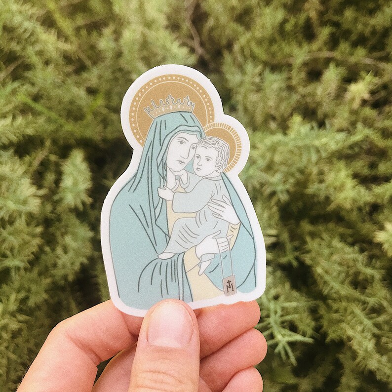 Our Lady of Mt. Carmel Sticker Mary Sticker Blessed Mother - Etsy