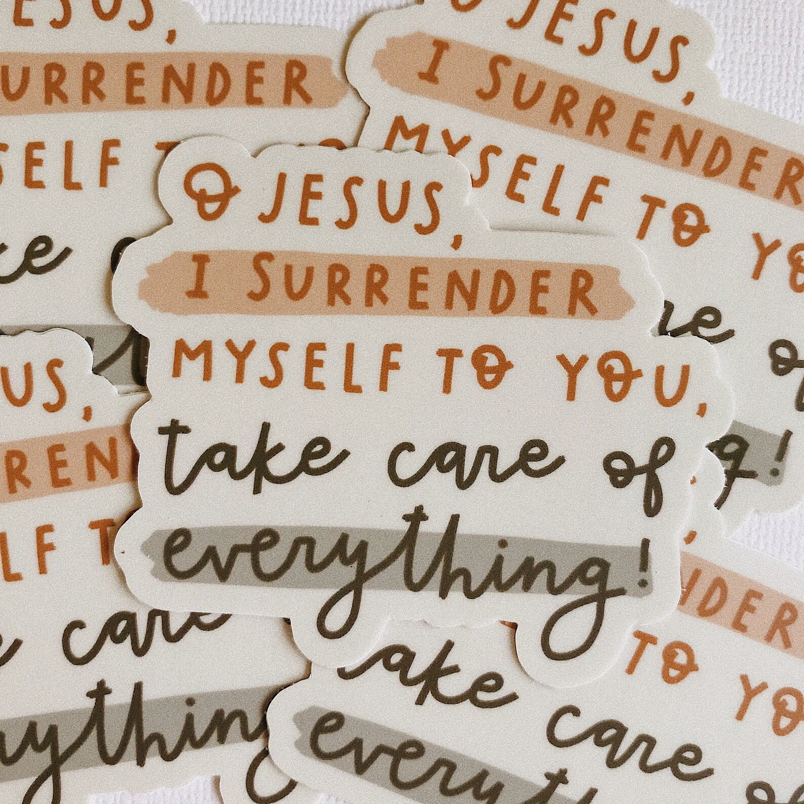 Jesus I Surrender Sticker Jesus Sticker Christian Sticker | Etsy