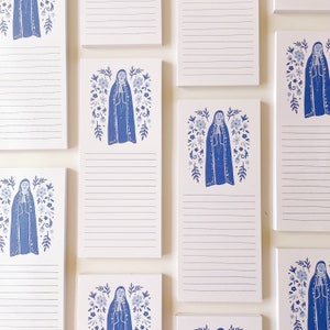 Marian Notepad, Marian Stationery, Catholic Notepad, Catholic Gift ...