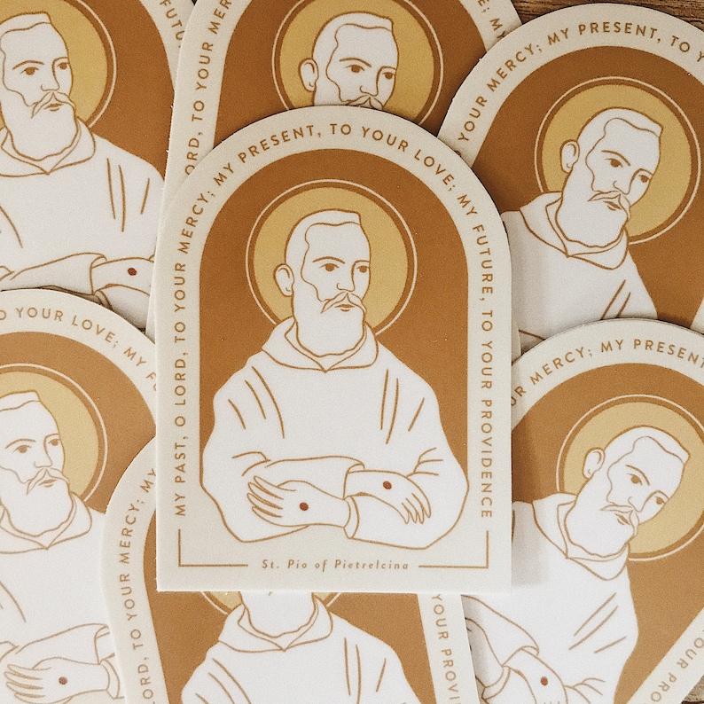 Padre Pio Sticker Padre Pio Quote St. Pio of Pietrelcina | Etsy