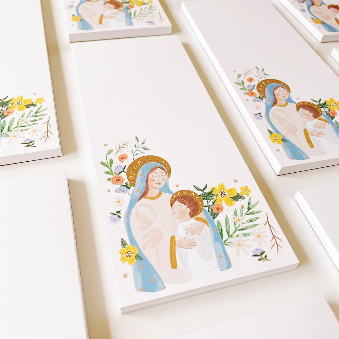 Marian Notepad, Marian Stationery, Catholic Notepad, Catholic Gift ...