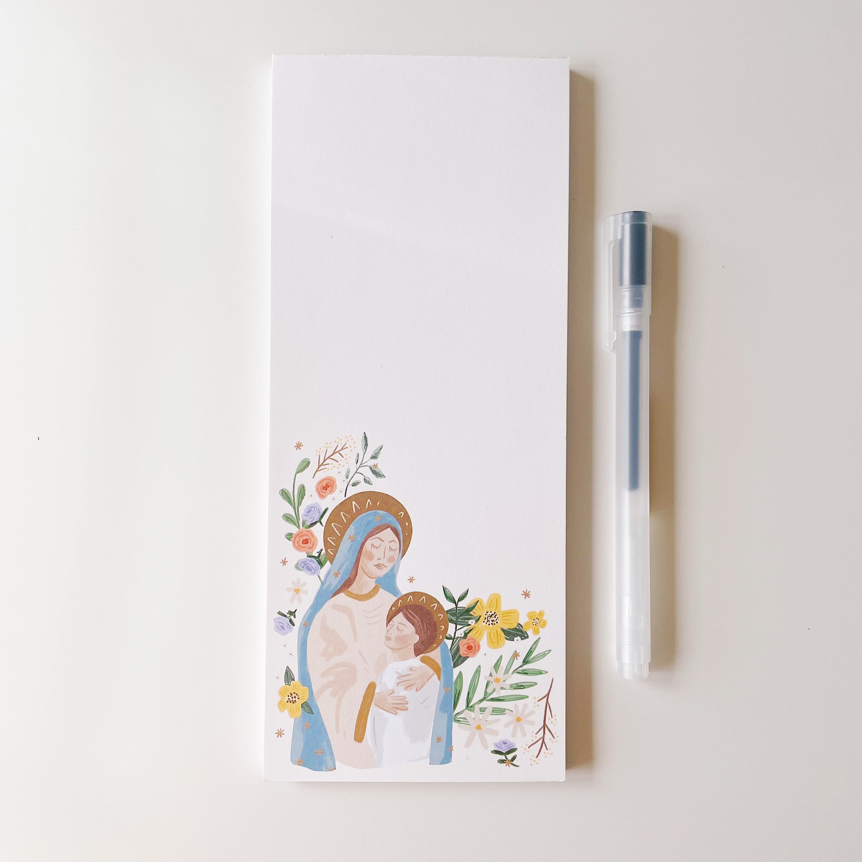 Marian Notepad, Marian Stationery, Catholic Notepad, Catholic Gift ...