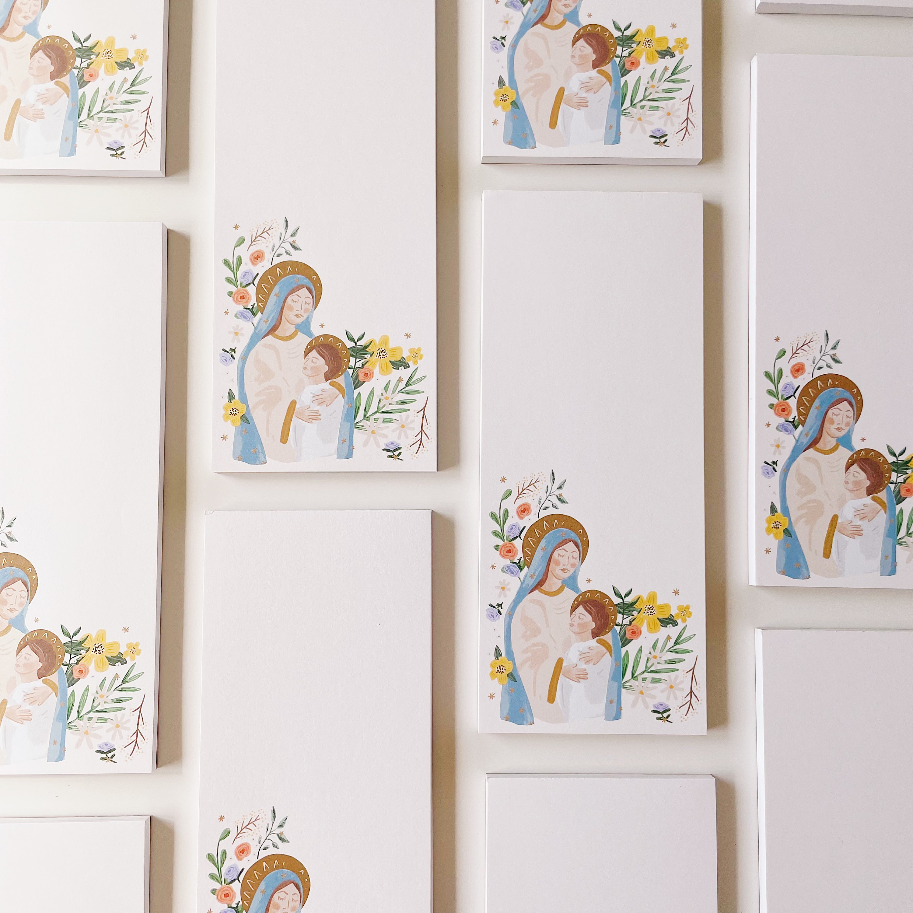 Marian Notepad Marian Stationery Catholic Notepad Catholic - Etsy