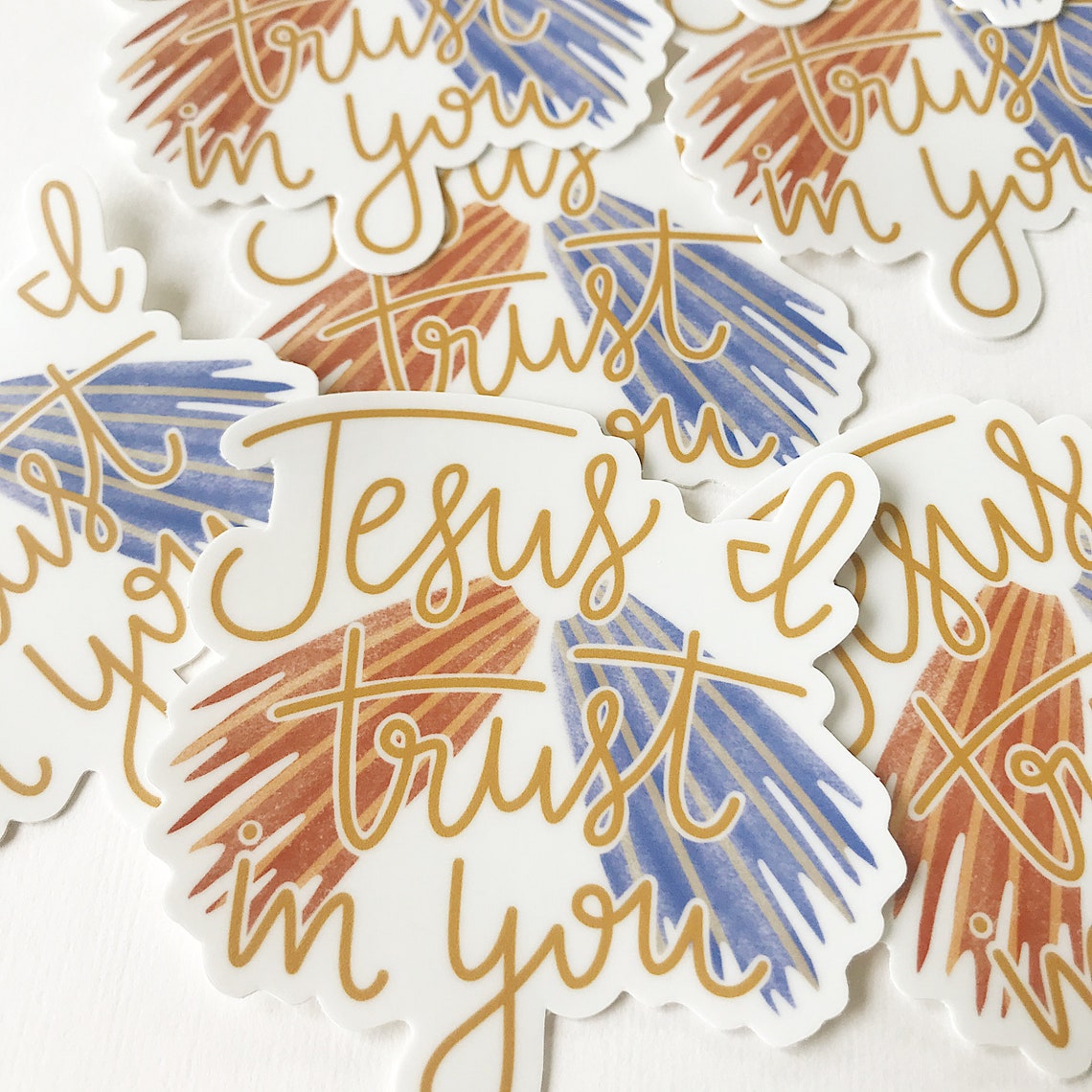 Jesus I Trust in You Sticker Divine Mercy Sticker Jesus - Etsy