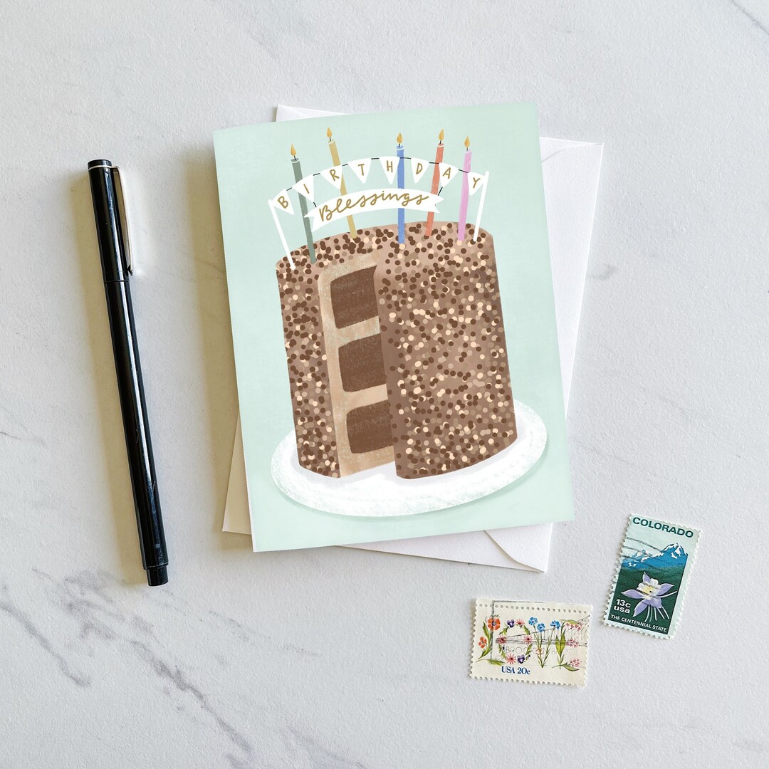 Birthday Blessings Greeting Card, Christian Birthday Card, Religious ...