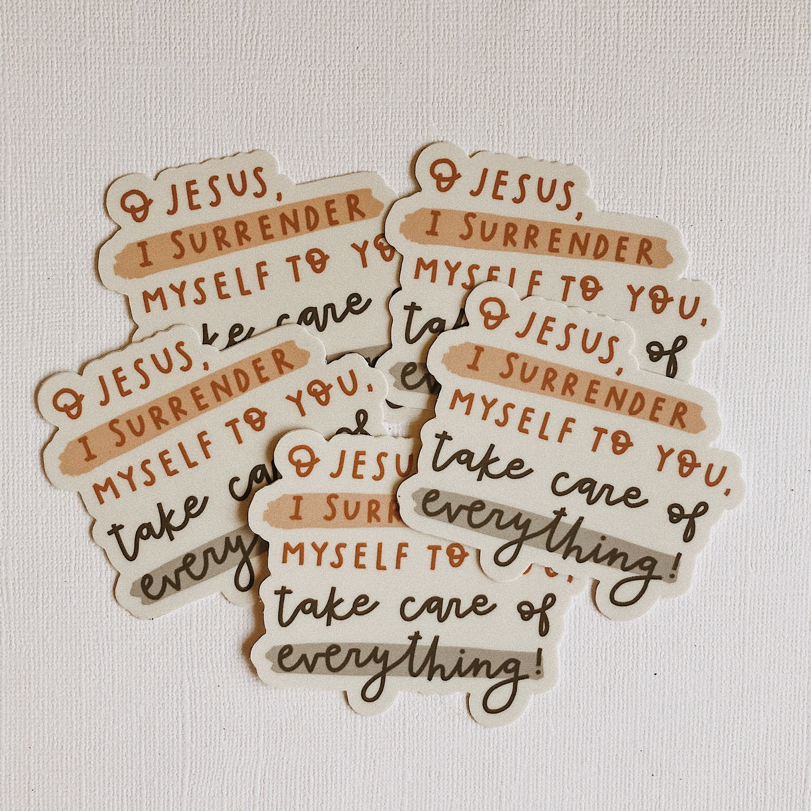 Jesus I Surrender Sticker Jesus Sticker Christian Sticker | Etsy