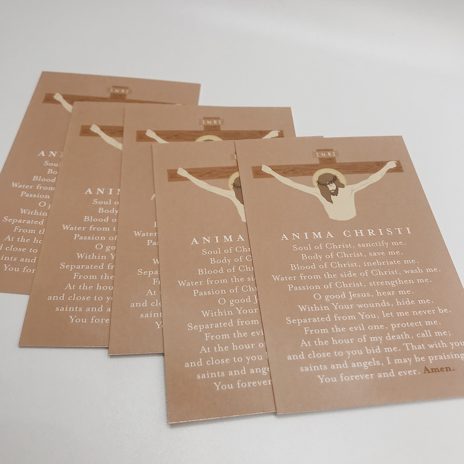 Anima Christi Prayer Card, Anima Christi, Soul of Christ, Catholic ...