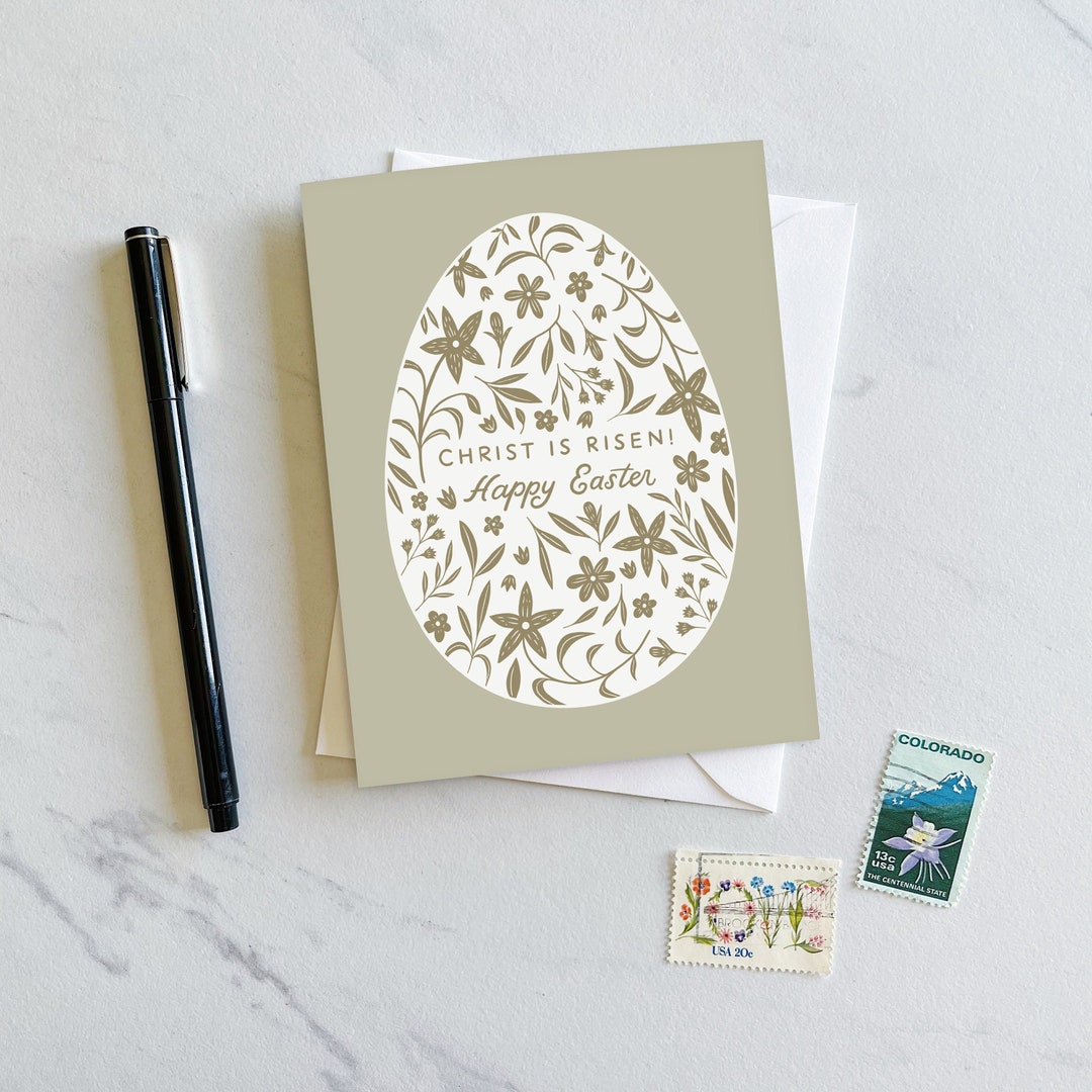 Christ is Risen Easter Card, Christian Easter Card, Catholic Easter ...