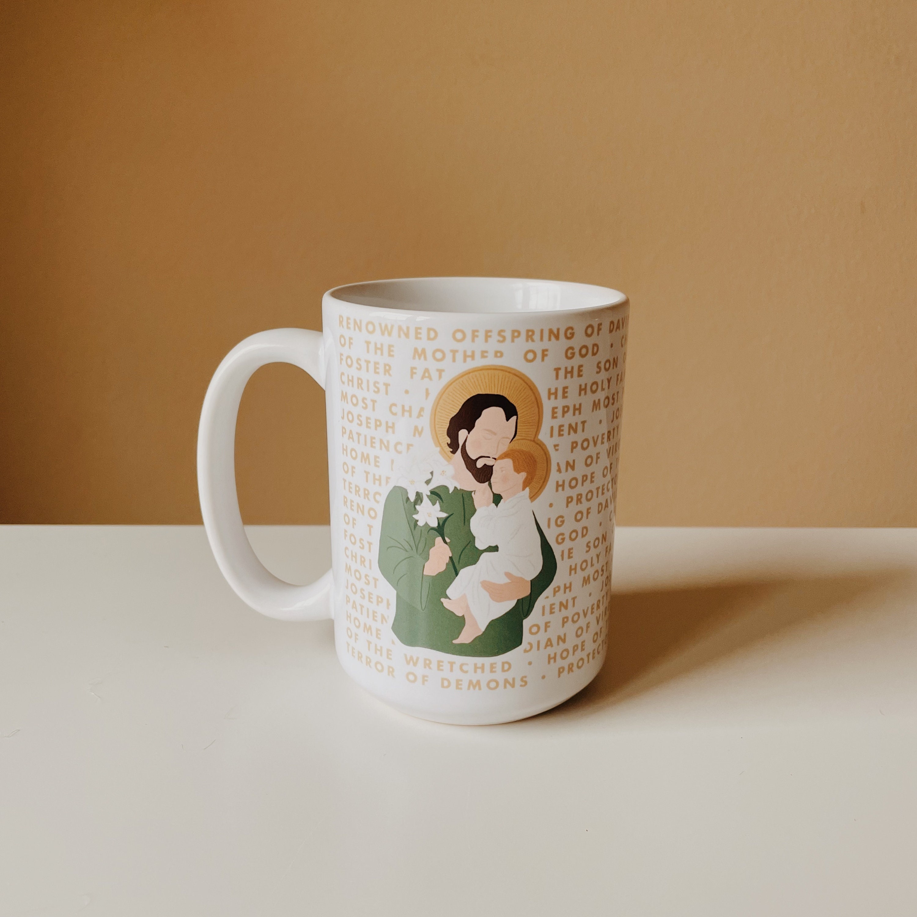 St. Joseph Mug 15oz Saint Joseph Mug Catholic Mug St. | Etsy