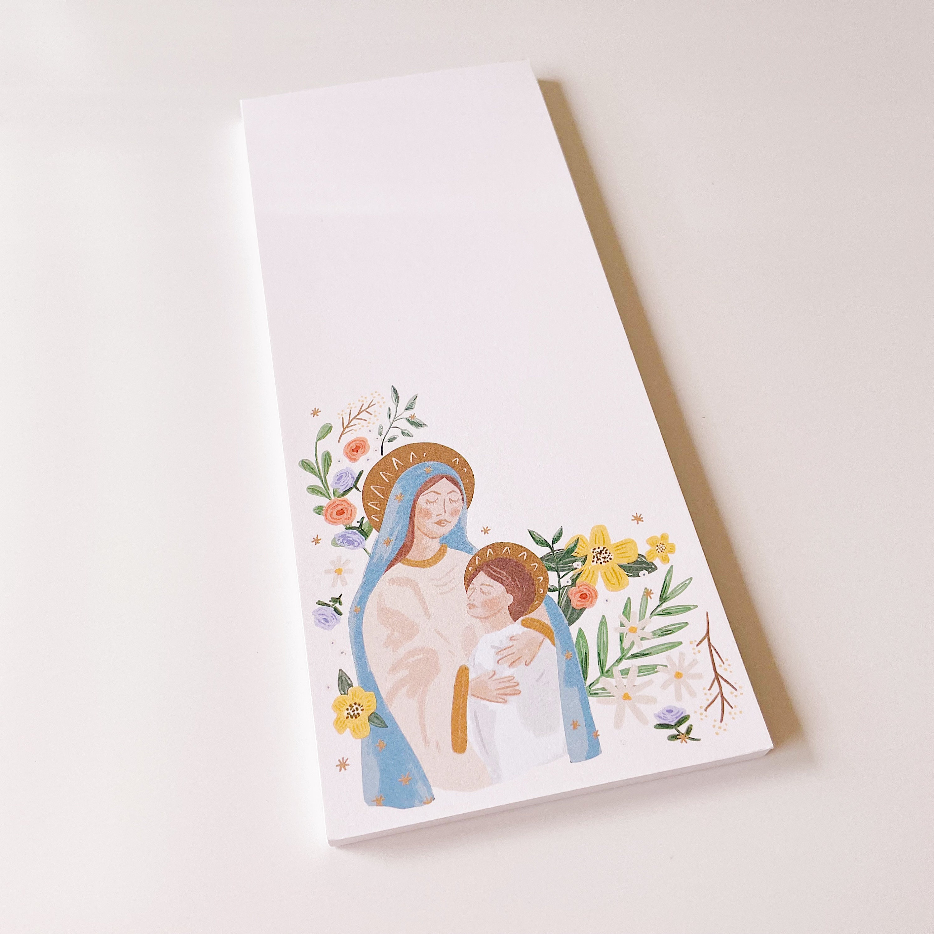 Marian Notepad Marian Stationery Catholic Notepad Catholic - Etsy