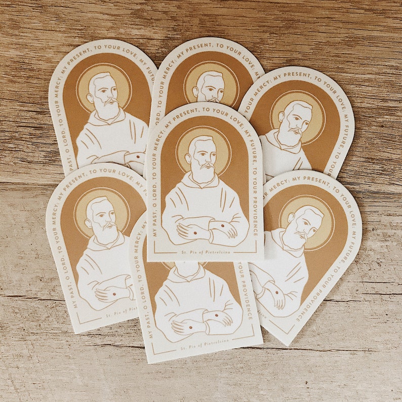 Padre Pio Sticker Padre Pio Quote St. Pio of Pietrelcina | Etsy