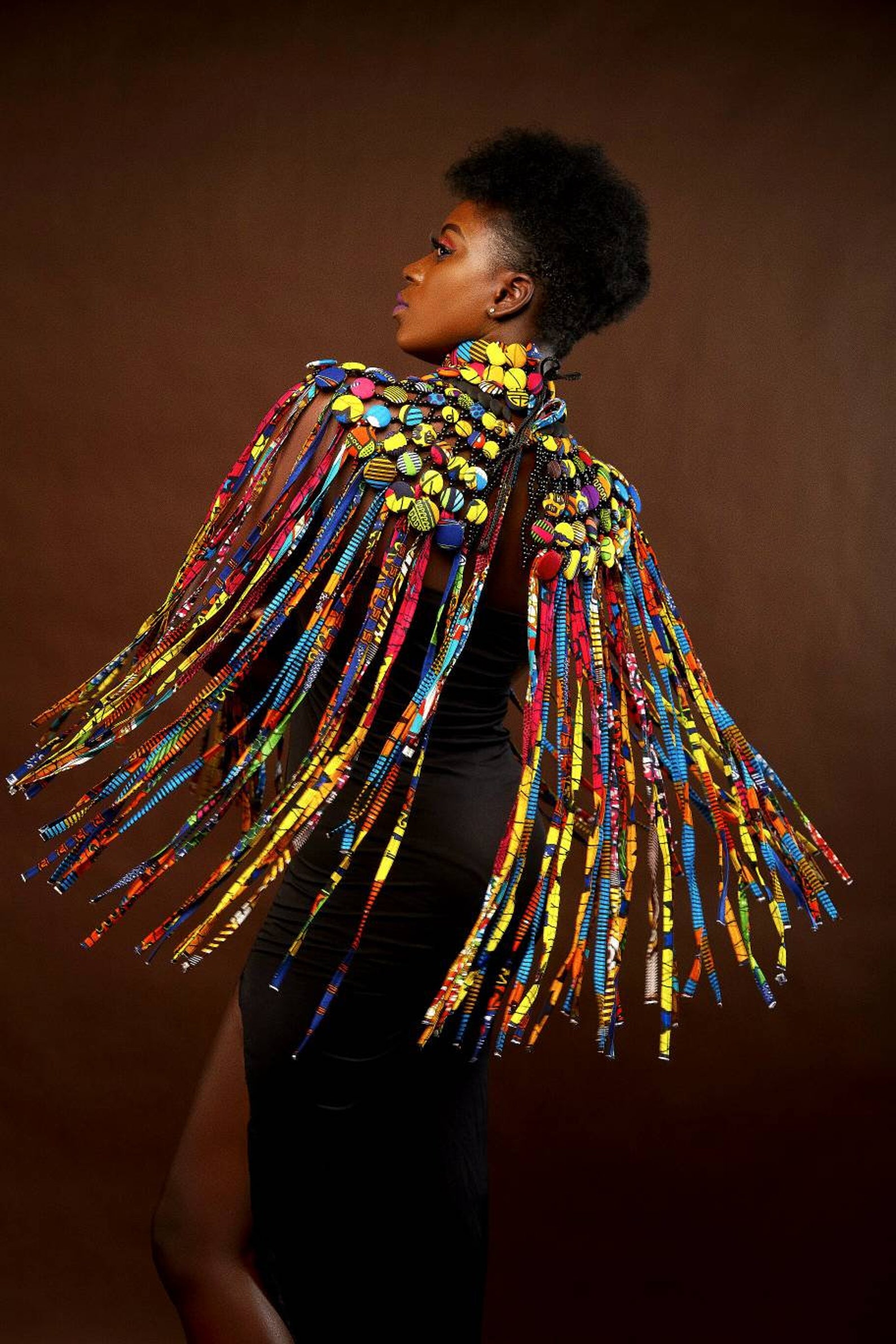 Creative Finds: Aphiasakyi- Dramatic African print neck pieces - Urbanstax