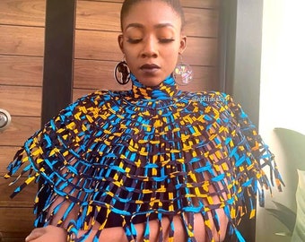 Reversible Cape Top/ African Print Poncho/ Summer Fashion/ Floral ...