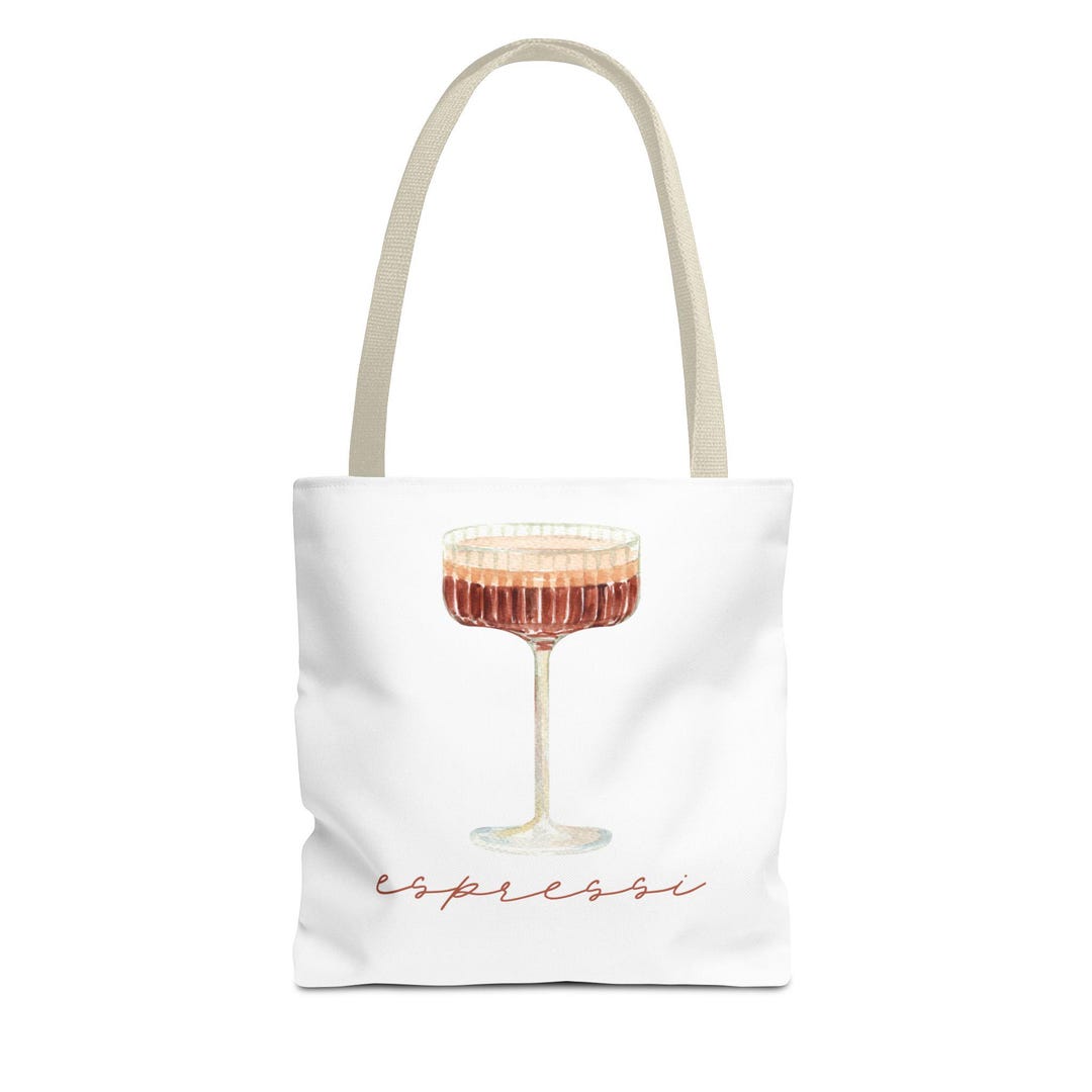 Espresso Martini Tote Bag - Various Strap Colors - Etsy