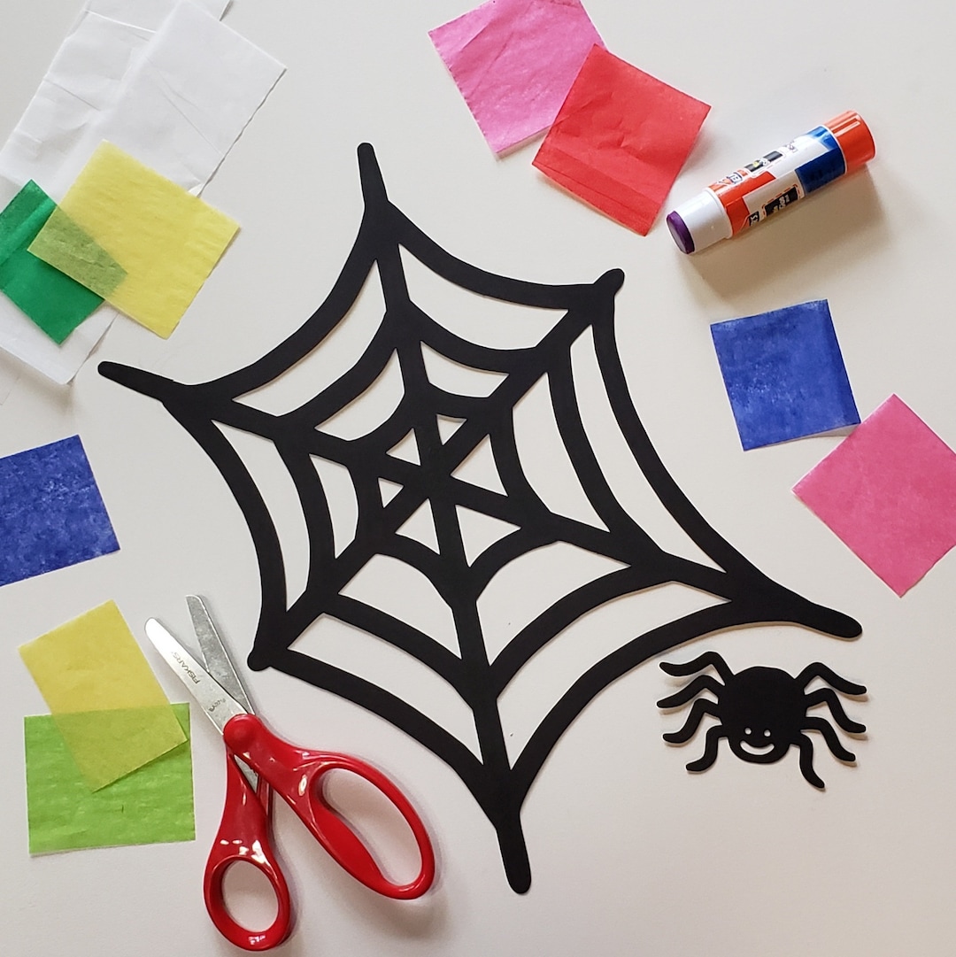 DIY Party Decor Spider Webs Paper Crafts for Kids Halloween Decorations ...