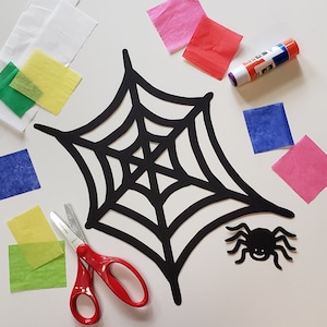 DIY Party Decor Spider Webs Paper Crafts for Kids Halloween Decorations ...