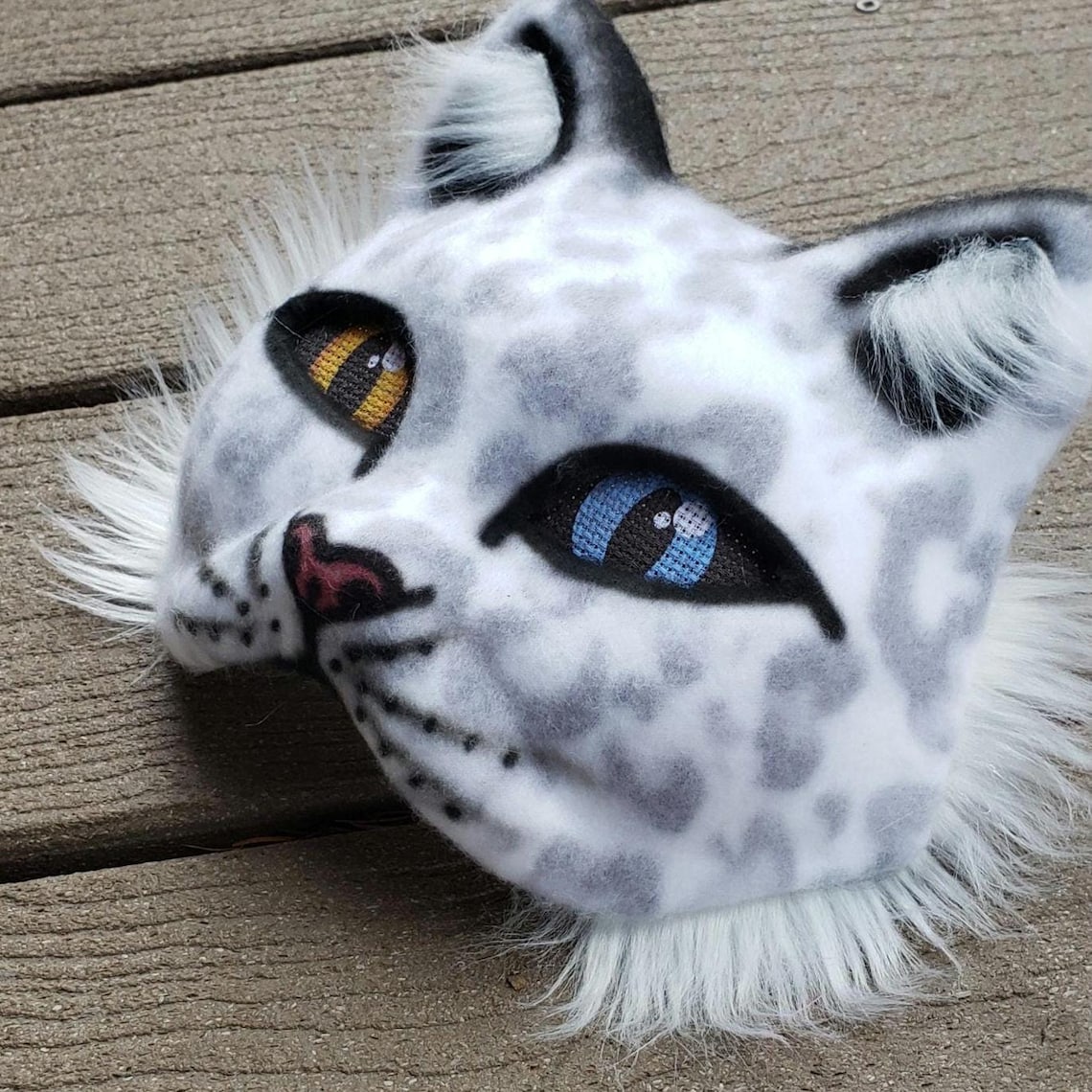 Therian Mask Cat Mask Snow Leopard Mask or Tail - Etsy
