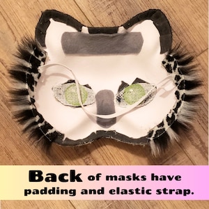 Therian Mask Cat Mask Green Cat Mask Felted Custom Eye Color ...