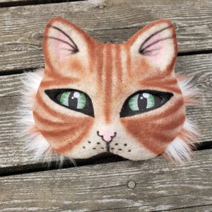 Therian Cat Mask, Tail or SET Orange Tabby Custom Eye Color ...