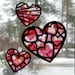 Valentine Heart Kid's Craft | Stained Glass Suncatcher Kit | Paper ...