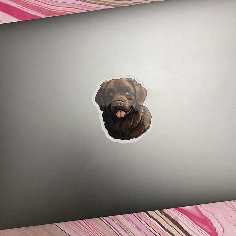 Black Newfoundland "newfie" Dog Breed Vinyl Sticker - Pet Lover Decal ...